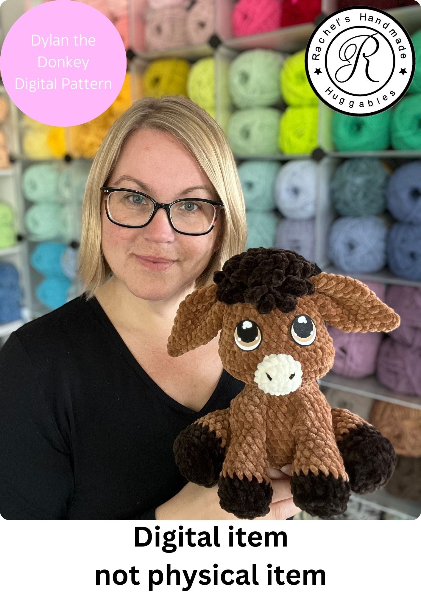 Dylan the Donkey Crochet Pattern – Rachel's Handmade Huggables